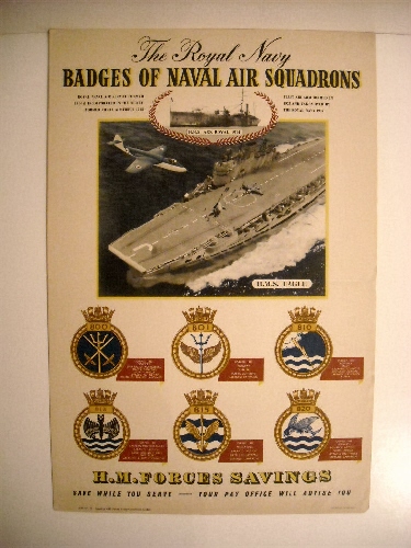 Royal Navy: Badges of the Naval Air Squadrons. 800, 801, 810, 813, 815 ...