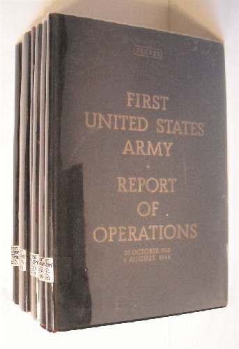 First United States Army Report of Operations. 20 October 1943-1 August ...