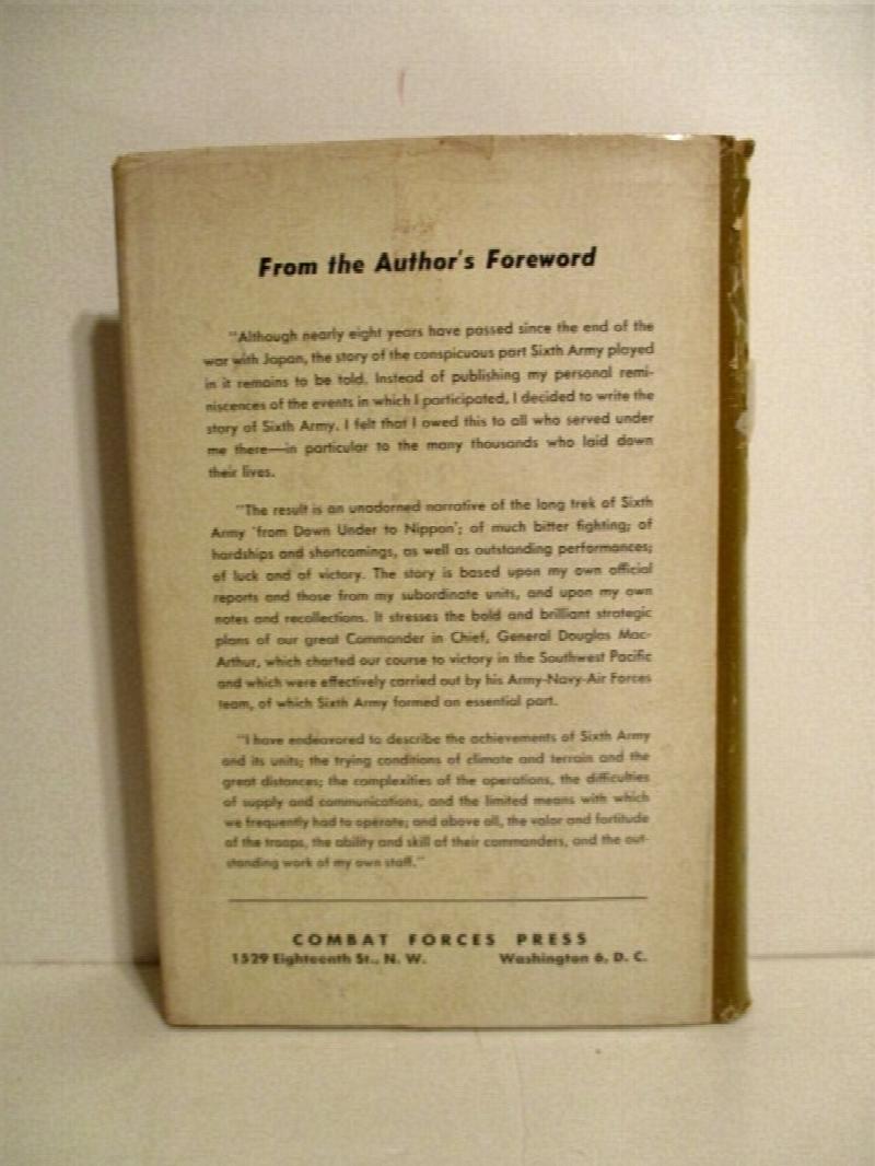 From Down Under to Nippon: Story of the Sixth Army in World War II.
