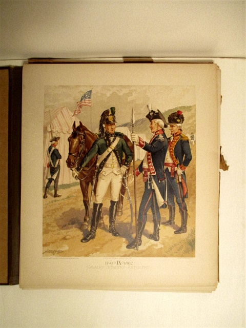 Uniform of the United States Army. Vol. I. 1774-1889. and Vol. II. 1898 ...